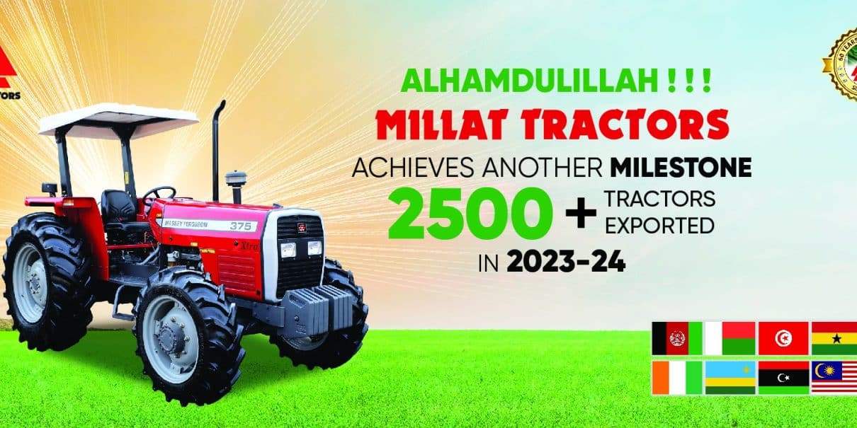 Millat Tractors Exports Achieves Milestone by Exporting 2500 Units
